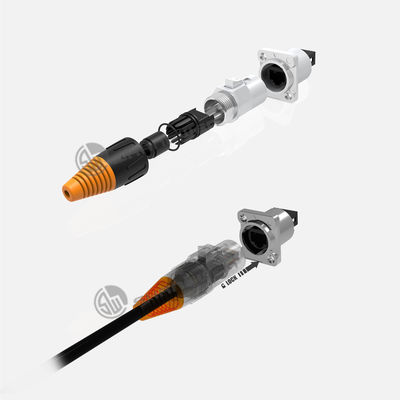 Custom Female Panel Mount Connector Industrial Rj45 IP65 Connector