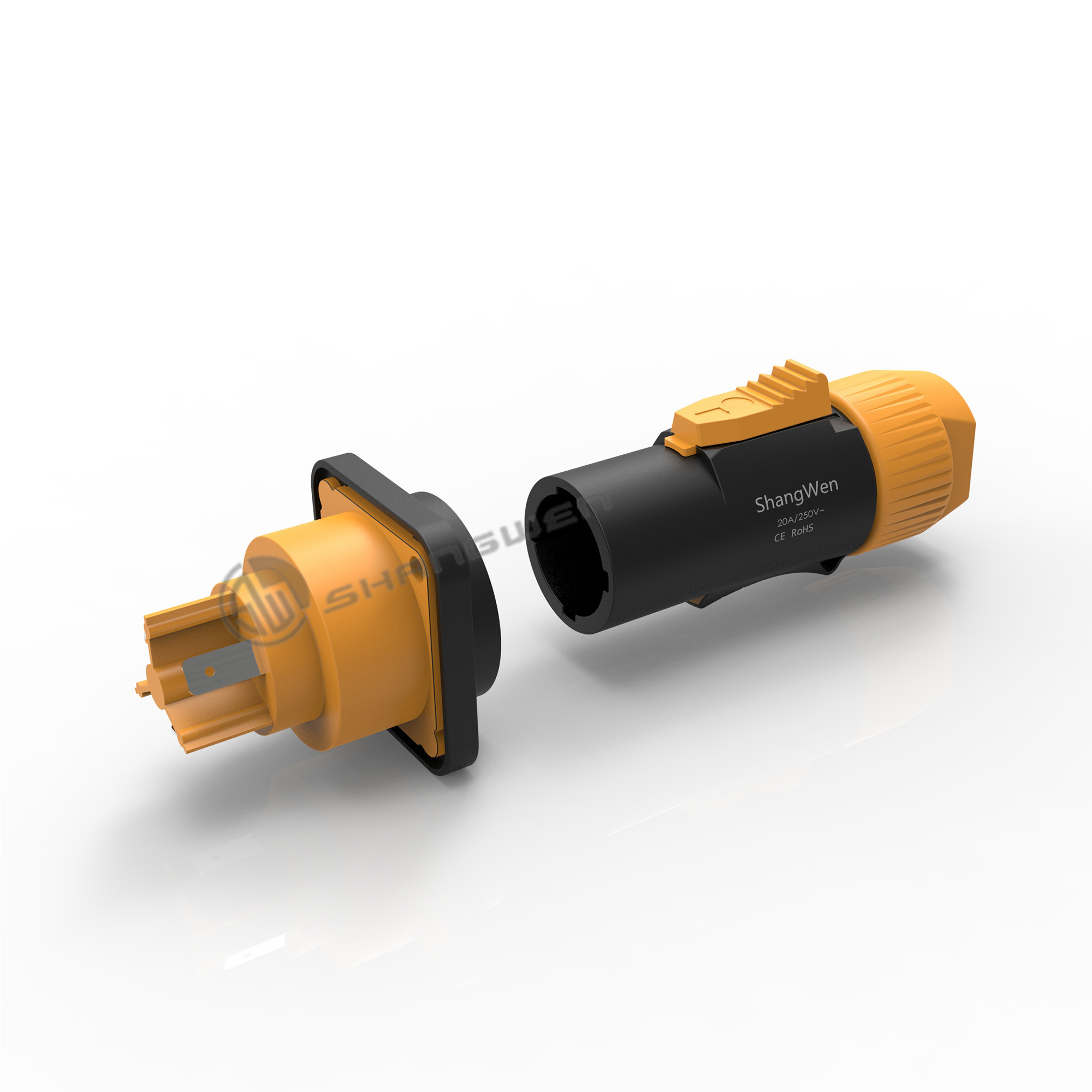 Outdoor Powercon Connector Waterproof Male Female Plug Connector