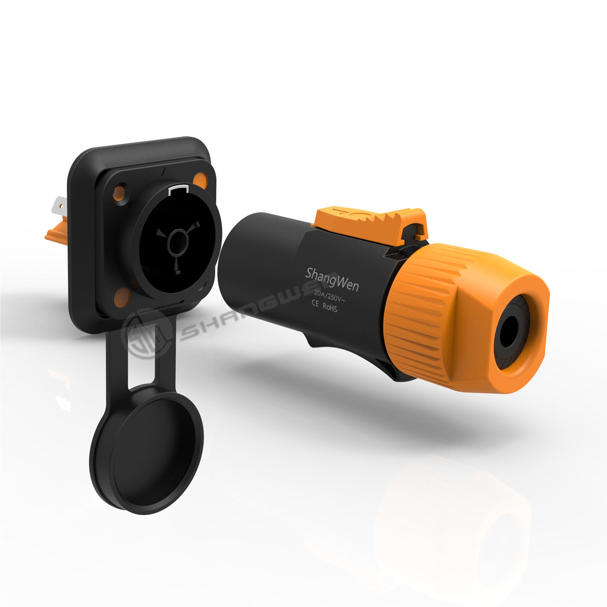 Outdoor Powercon Connector Waterproof Male Female Plug Connector