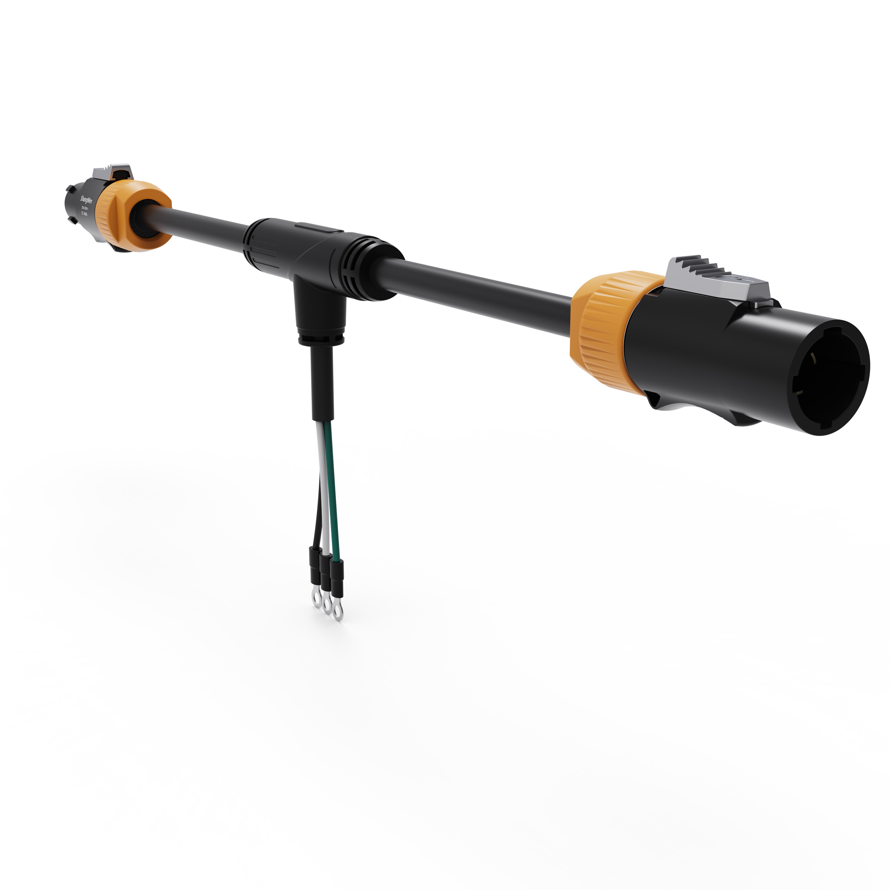 T-Line PVC Insulated Custom Power Cables 20A 250V 3 Channel Splitter ...