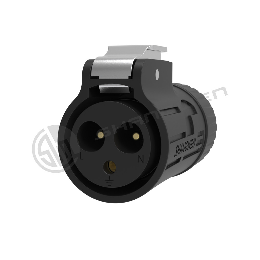 Black 3 Pin IP67 Power Connector 3 Core Audio Connector input ...