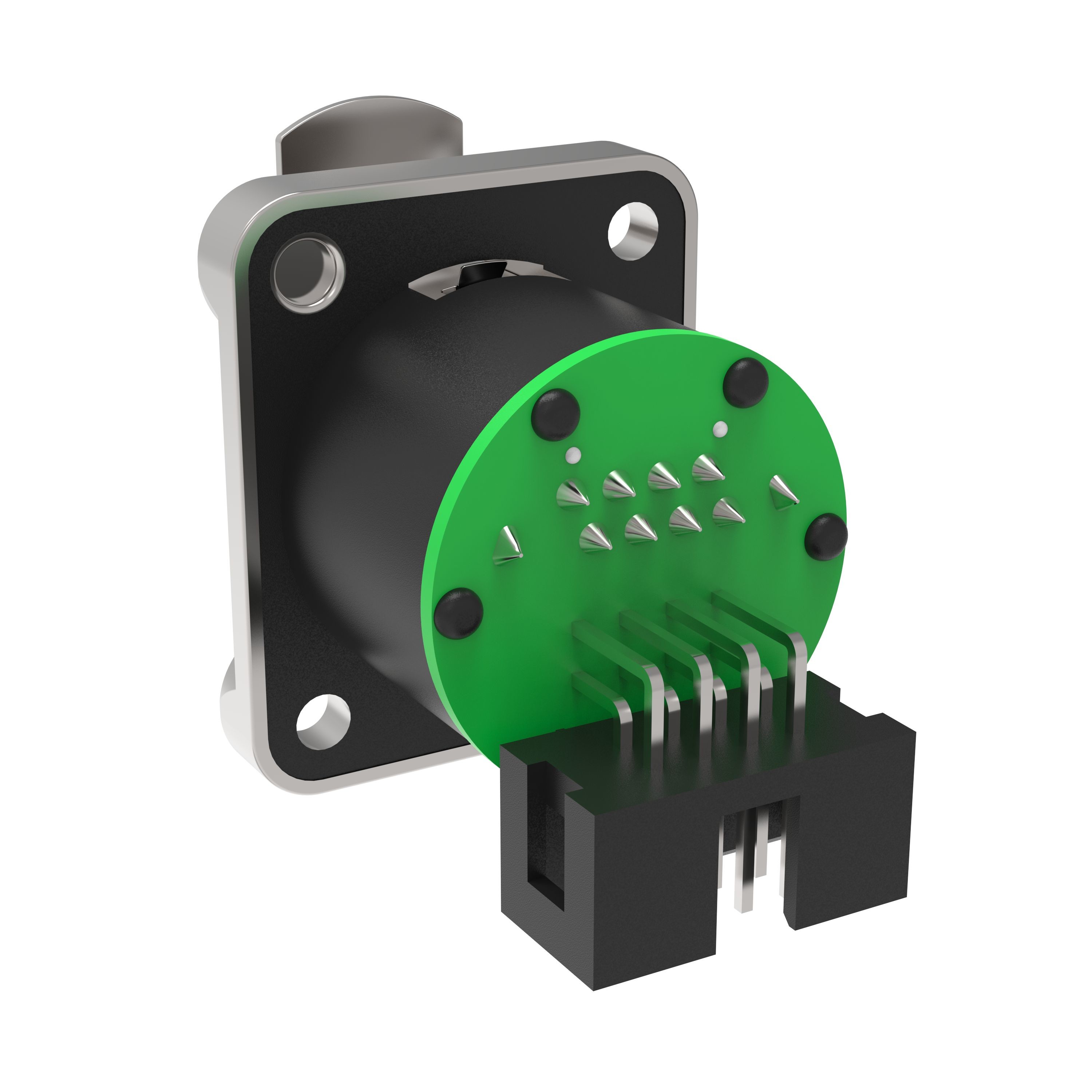 Indoor IP44 Rj45 Connector Industrial Solder Male Female 8pin Horn ...