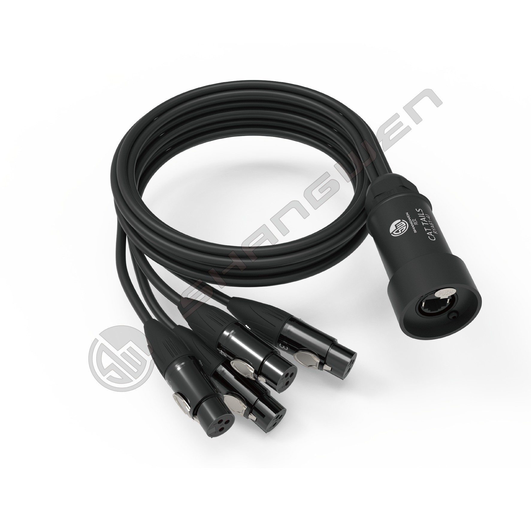 4 Channel PVC Jacket XLR Female Male Connectors to Cat5 Cat6 DMX RJ45 ...