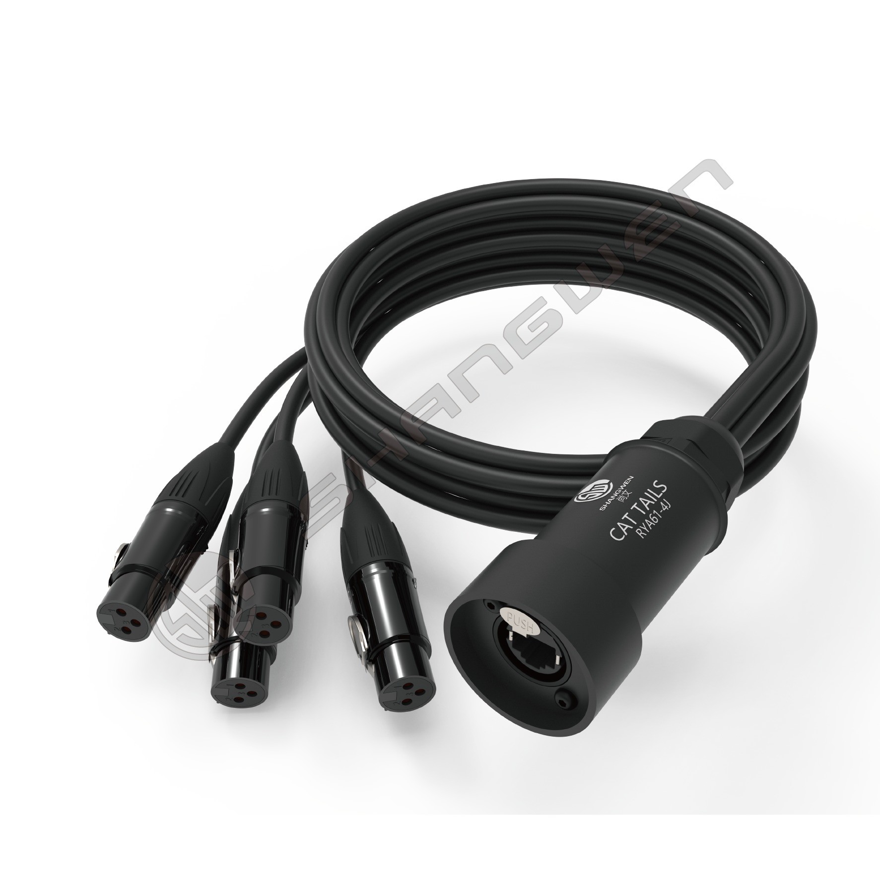 4 Channel PVC Jacket XLR Female Male Connectors to Cat5 Cat6 DMX RJ45 ...