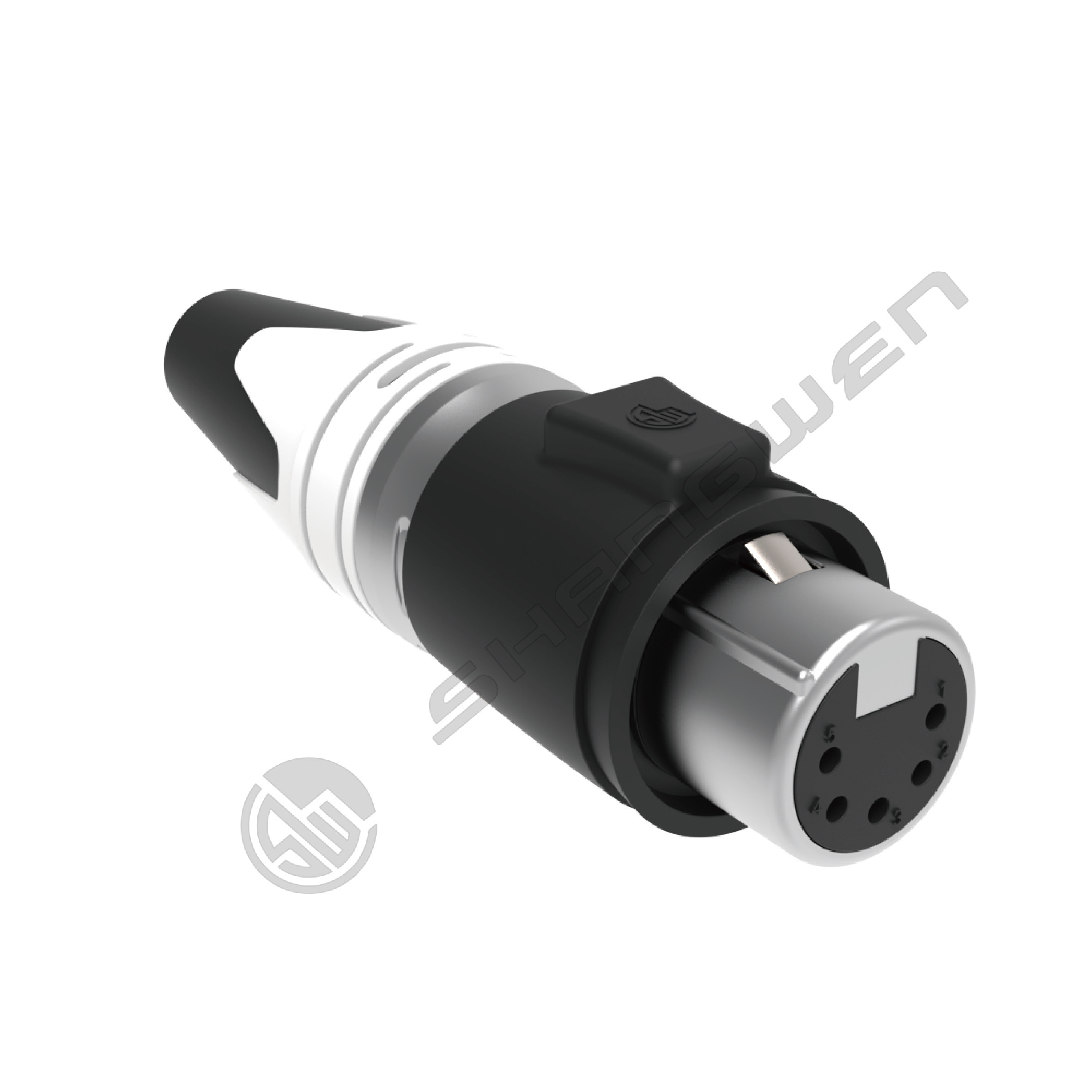 Outdoor Cu Alloy XLR 5-Pin Connector for Microphone Amplifier Mixer ...
