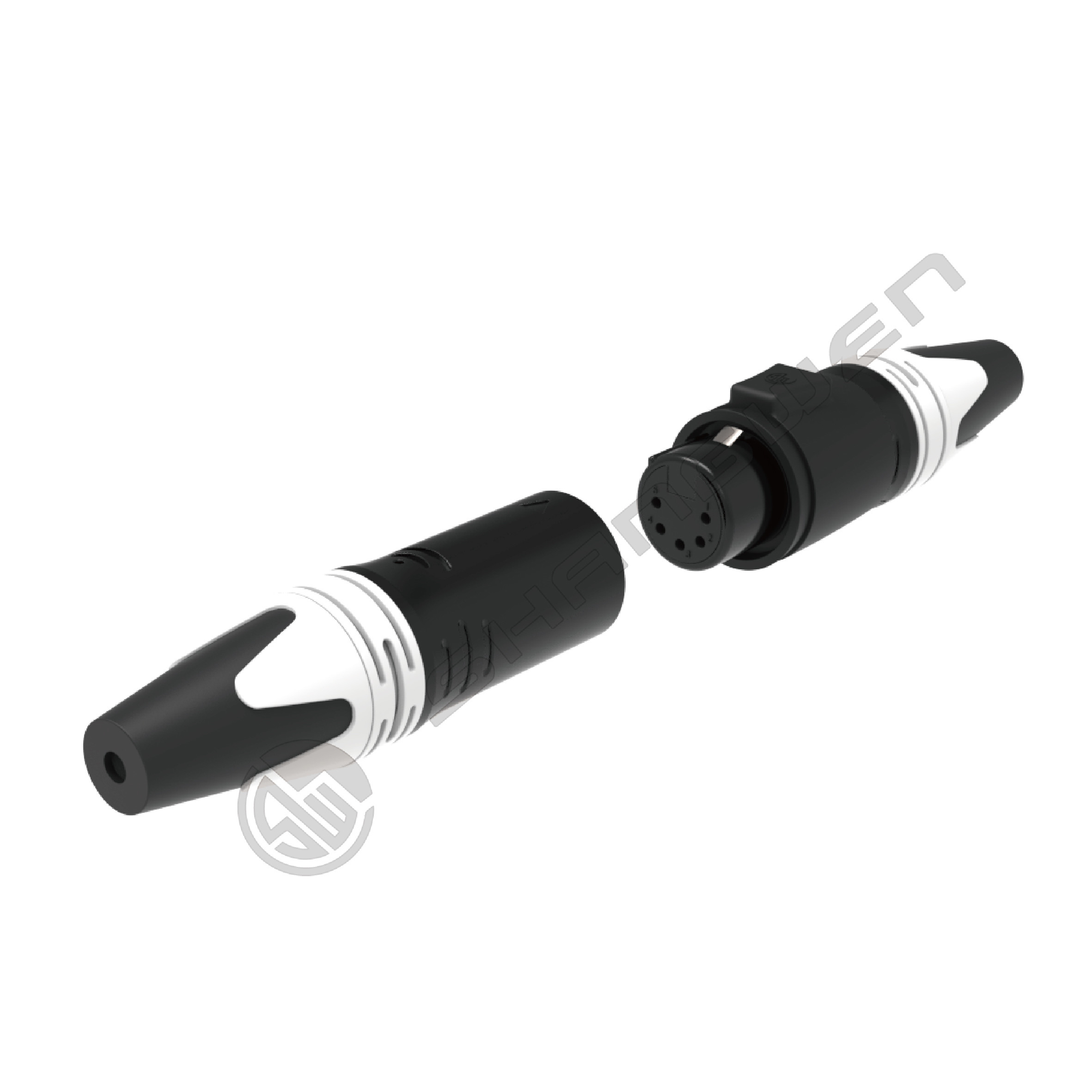 XLR Connector Waterproof IP65 Connector 3 Pin Male Plug