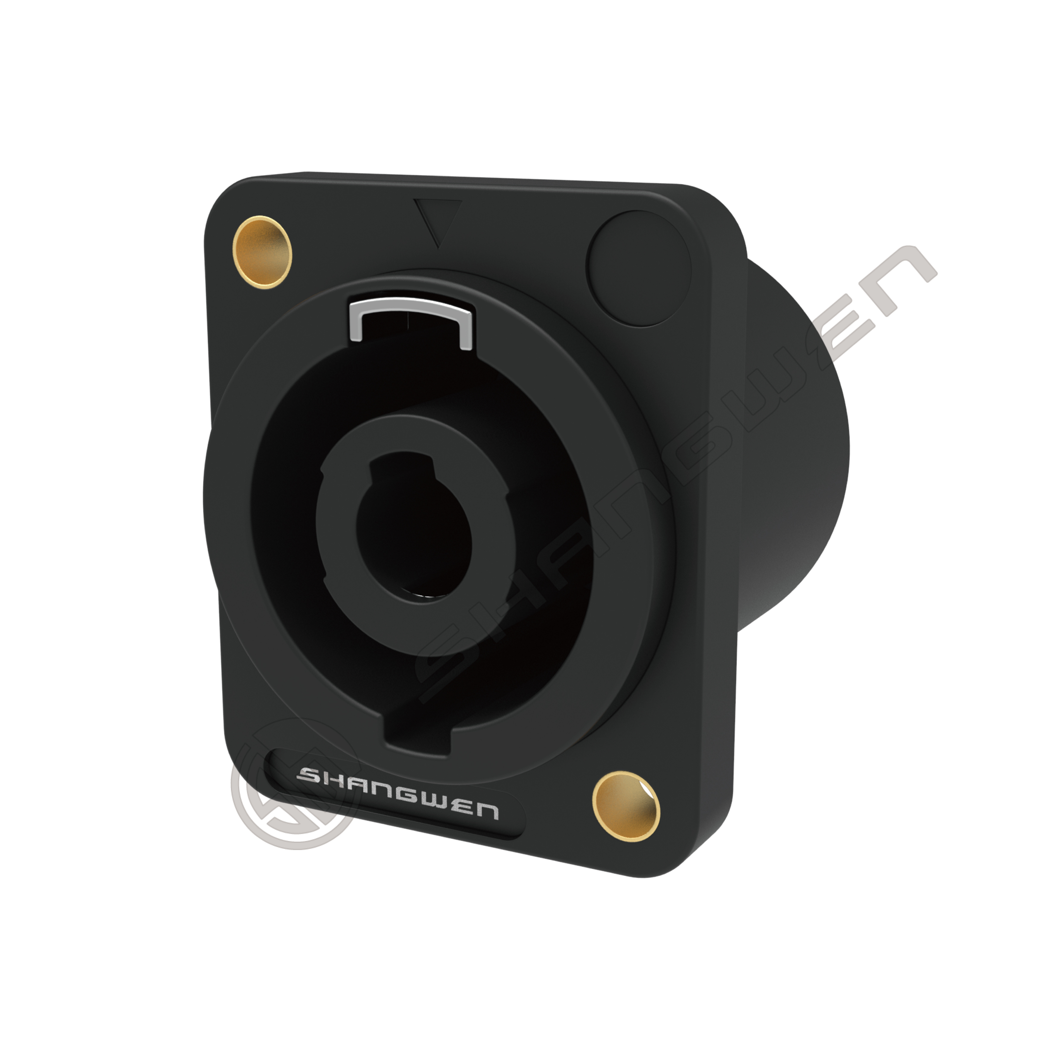 D-Shape 4-Pin Industrial Electronics Loudspeaker Chassis Latch Lock ...