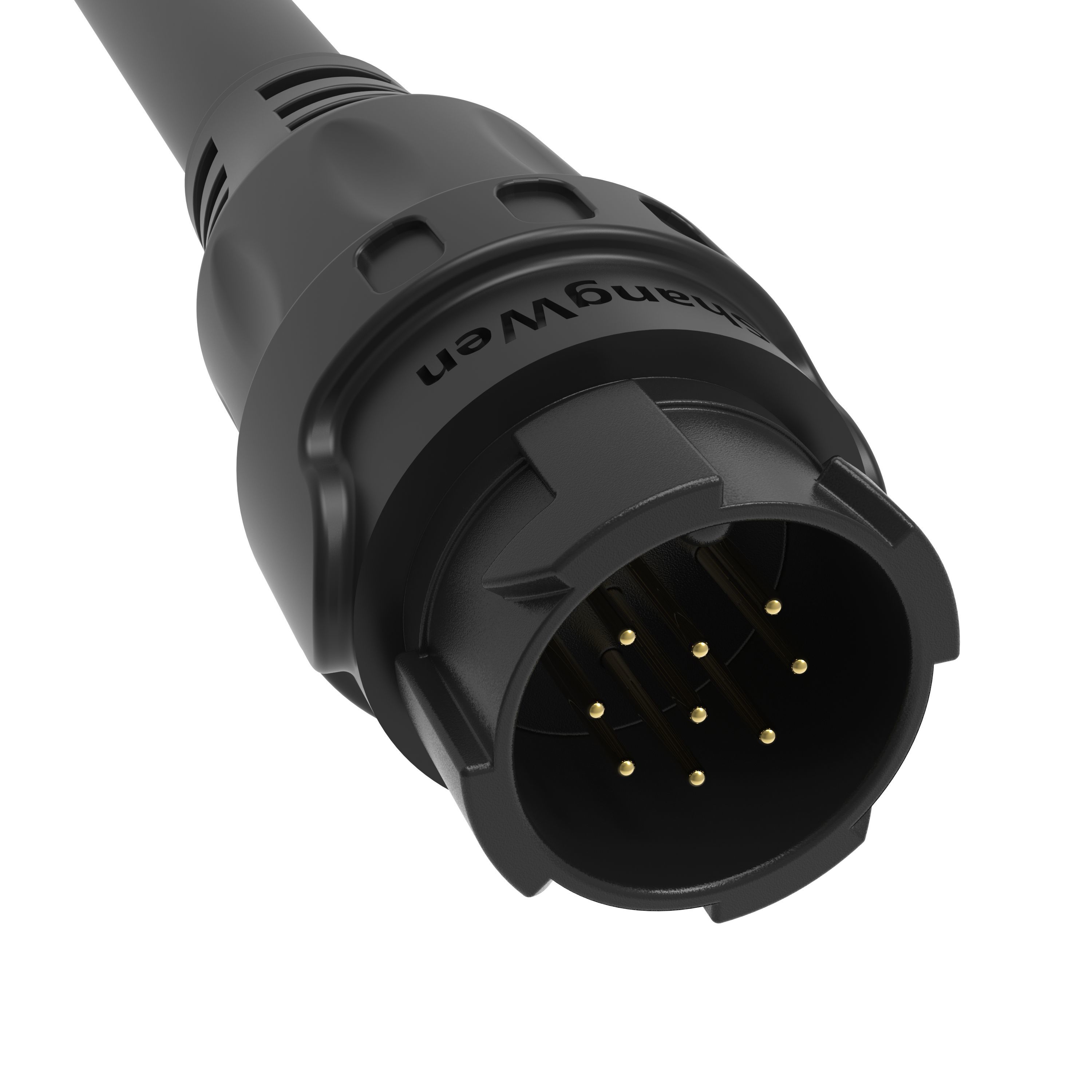 M19 Series Industrial 9 Pin Female Male Plug Signal Connector Black ...