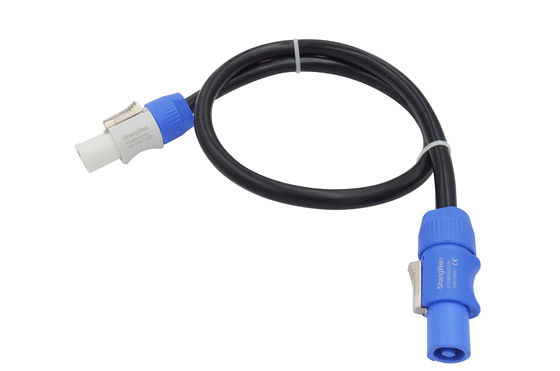 3 Pin Circular Power Connector Electrical Powercon Male PA6 Material