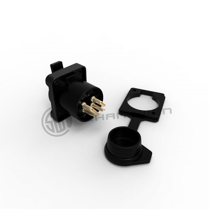 Mini XLR 5 Pin Connector Outdoor Male And Female Plug Connector Waterproof